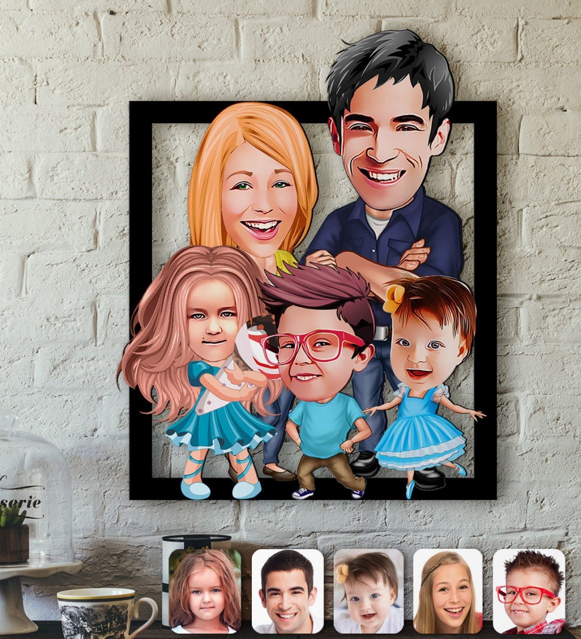 Digital Prints Prints Art & Collectibles For Him Personalized Family ...