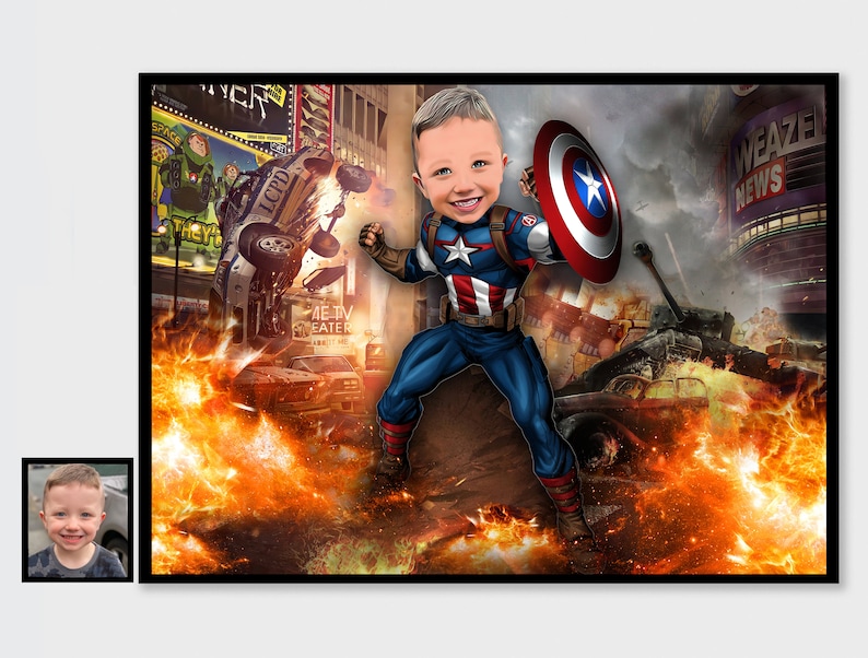 Turn Yourself Into Superhero Custom Digital Download - Etsy