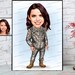 Military Retirement Gift, Custom Cartoon Army Portrait, Veteran Gift ...