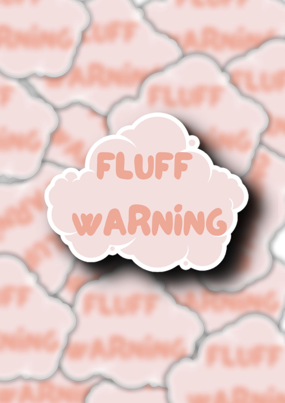 Fluff Warning Stickers - Etsy