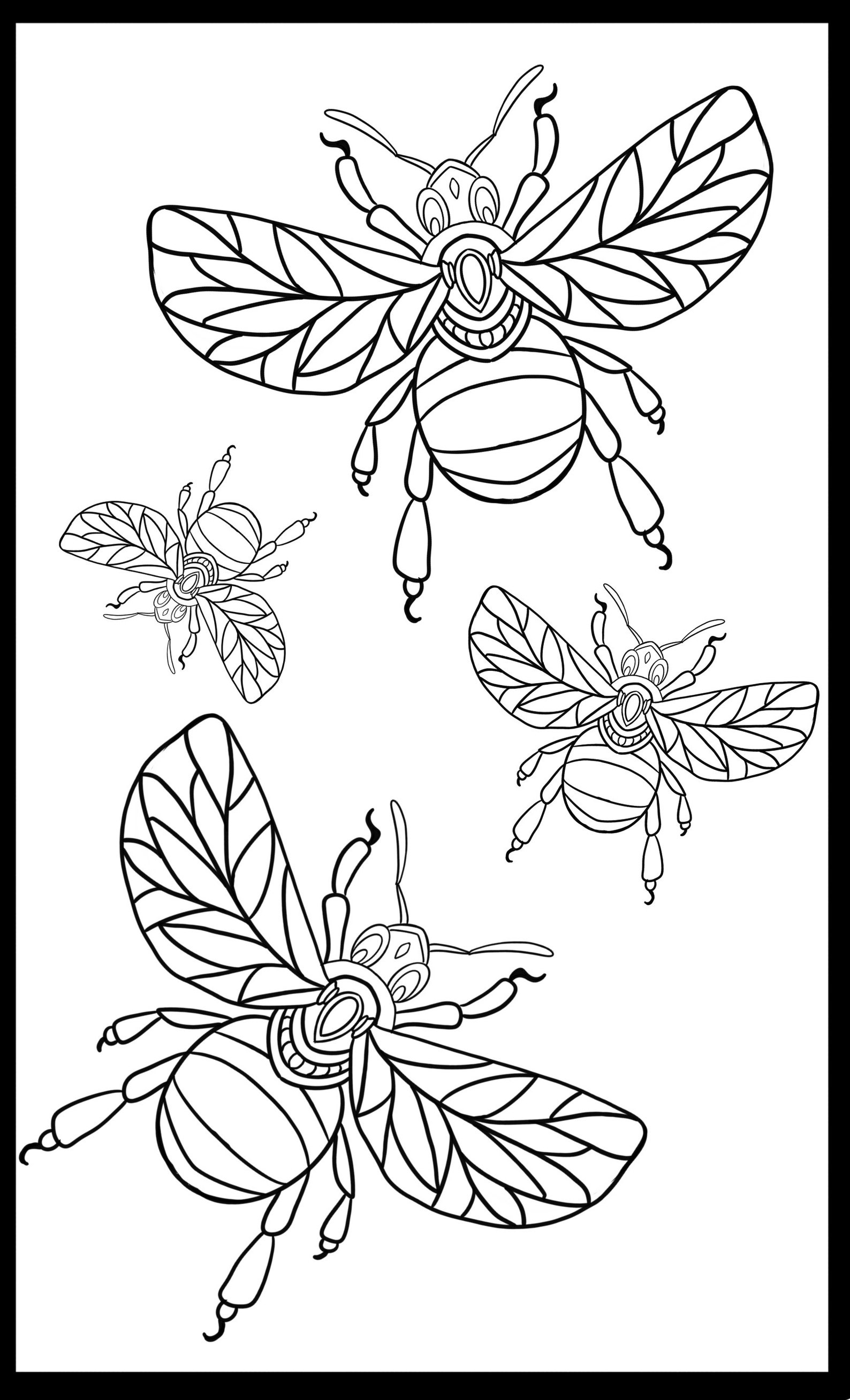 Adult Coloring Book Bugs Coloring Page 15 Printable Bug | Etsy