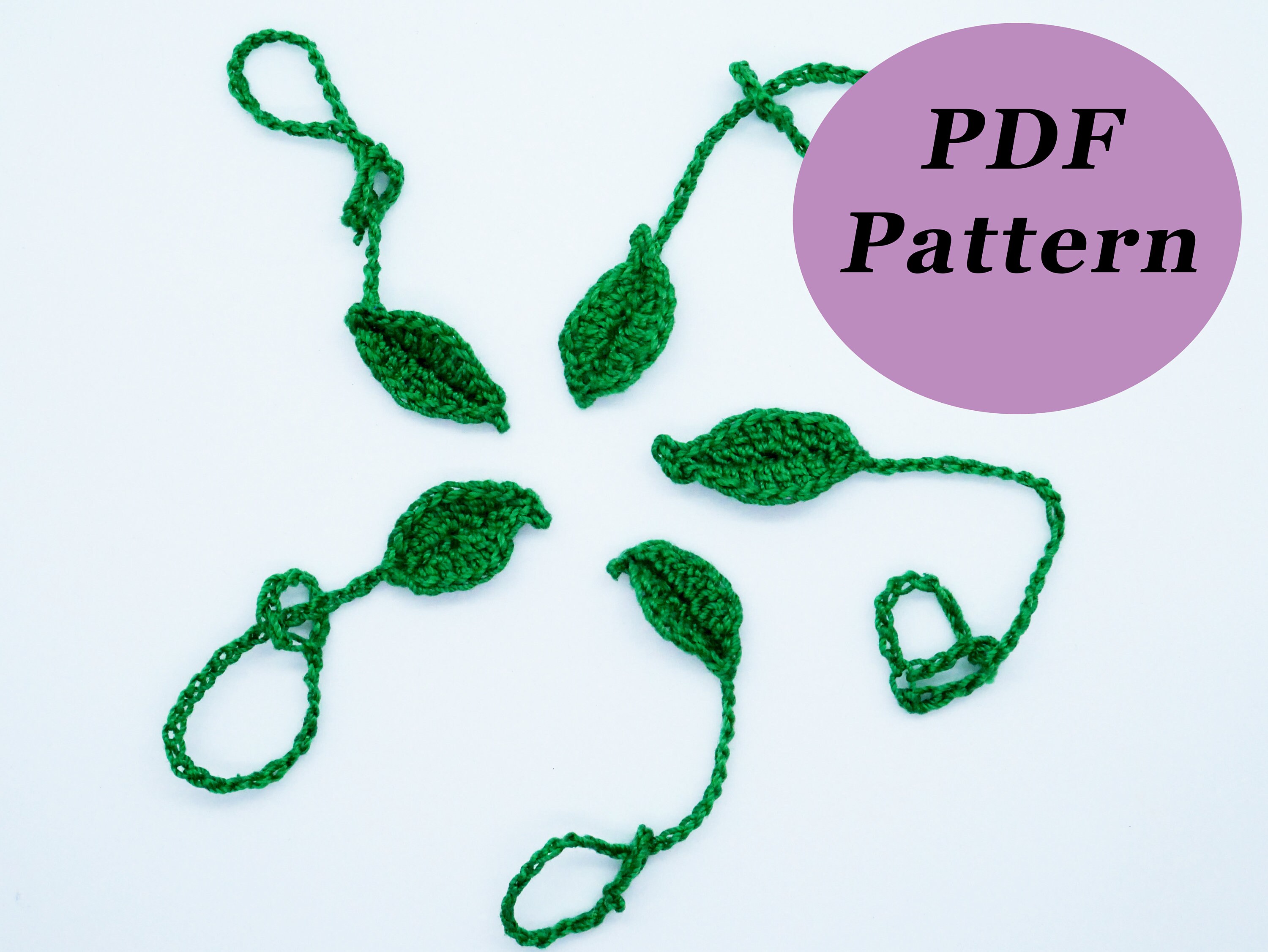 Sprout Leaf Ring Crochet Pattern PDF - Etsy