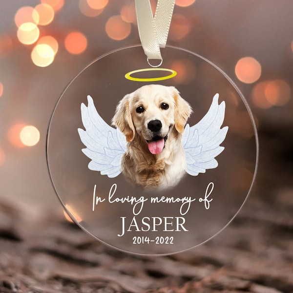 Custom Pet Ornament in Memory - Etsy