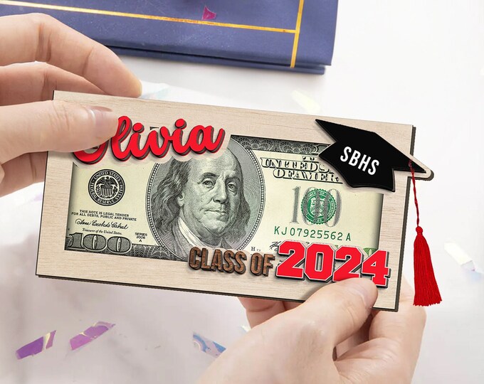 Graduation Money Gift Holder, Personalized Graduation Cash Holder ...
