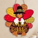 Thanksgiving Door Hanger, Turkey Door Sign, Fall Decor, Fall Door ...