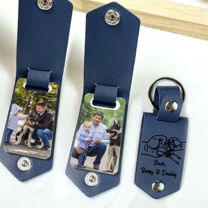 First Pump With Paw Leather Keychain, Customizable Daddy Keyring ...