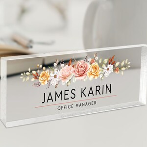 Personalized Desk Name Plate, Office Desk Decor, Custom Name Sign ...