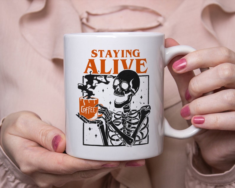 Halloween Mug Skeleton Mug Funny Coffee Mug Halloween Cups - Etsy