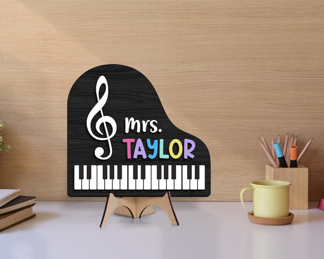 Music Teacher Sign, Teacher Appreciation Gifts, Music Teacher Gifts ...