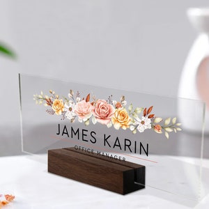 Personalized Desk Name Plate, Office Desk Decor, Custom Name Sign ...