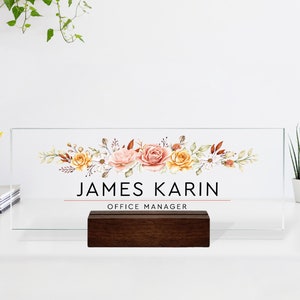 Personalized Desk Name Plate, Office Desk Decor, Custom Name Sign ...