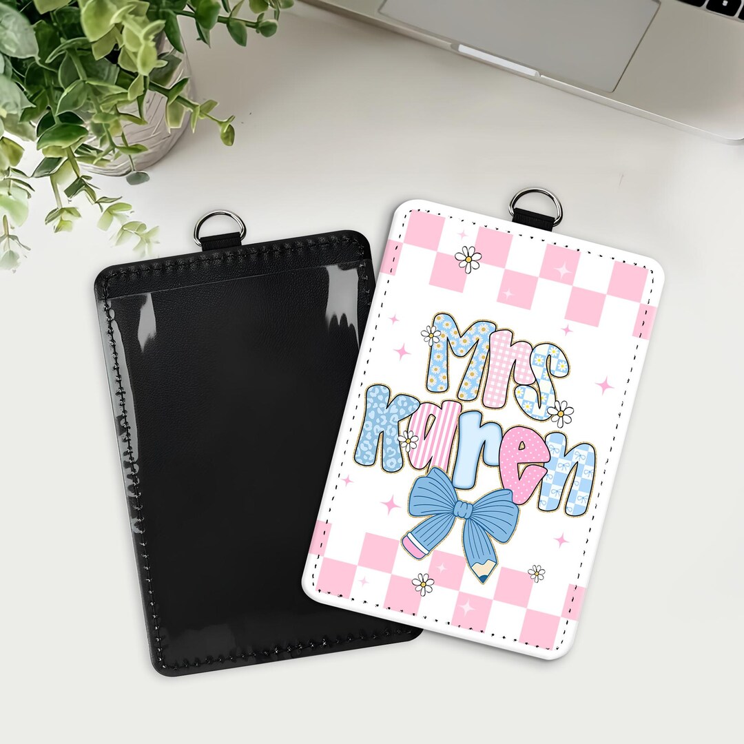 Custom Teacher Name ID Badge Holder, Back to School Gift, Lanyard ...
