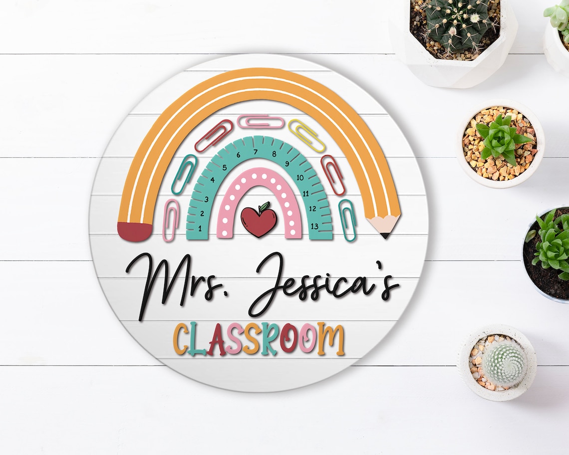 Personalized Teacher Door Sign Classroom Decor Teacher Door - Etsy