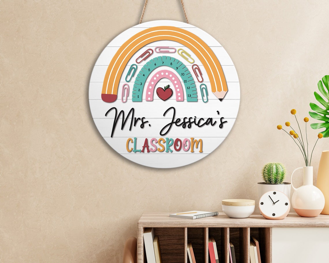 Personalized Teacher Door Sign Classroom Decor Teacher Door - Etsy