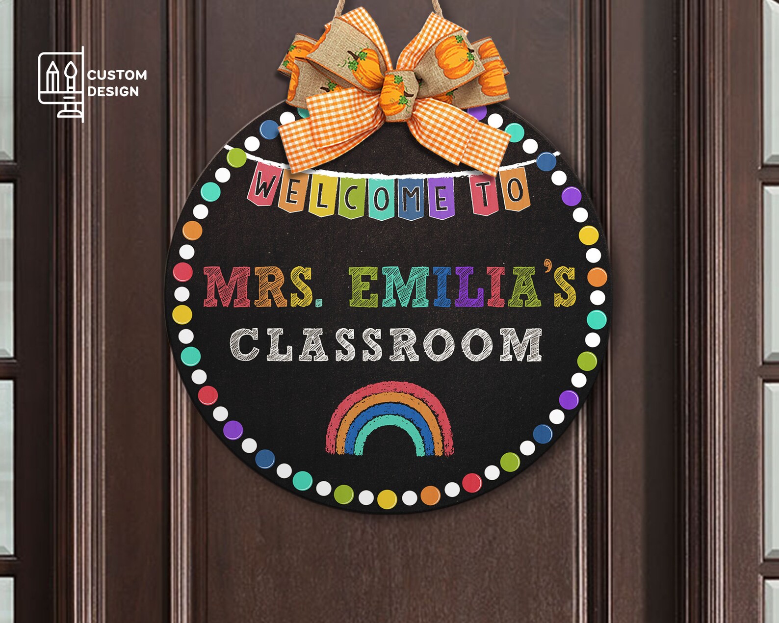 Personalized Classroom Sign Teacher Door Hanger Classroom - Etsy