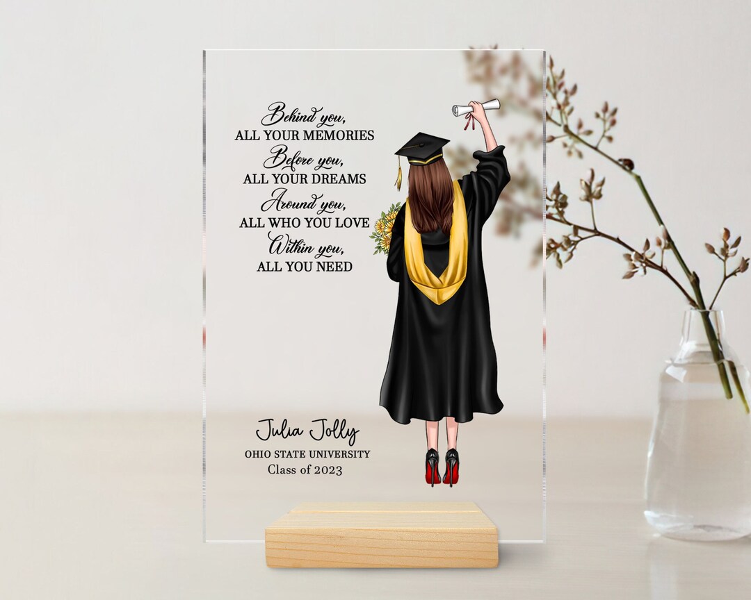 Graduation Gifts for Her, Custom Graduation Plaque, Class of 2023 ...