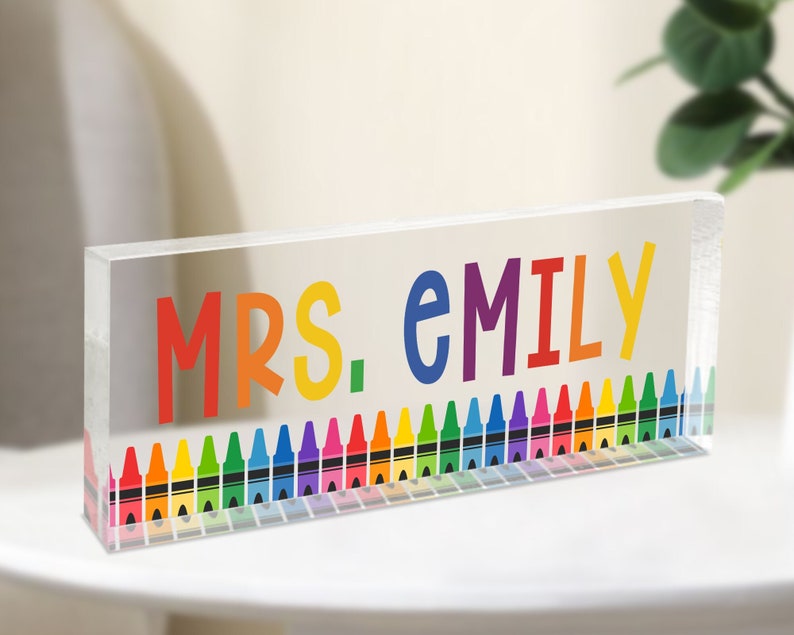 Personalized Teacher Gifts Teacher Desk Name Plate Custom - Etsy