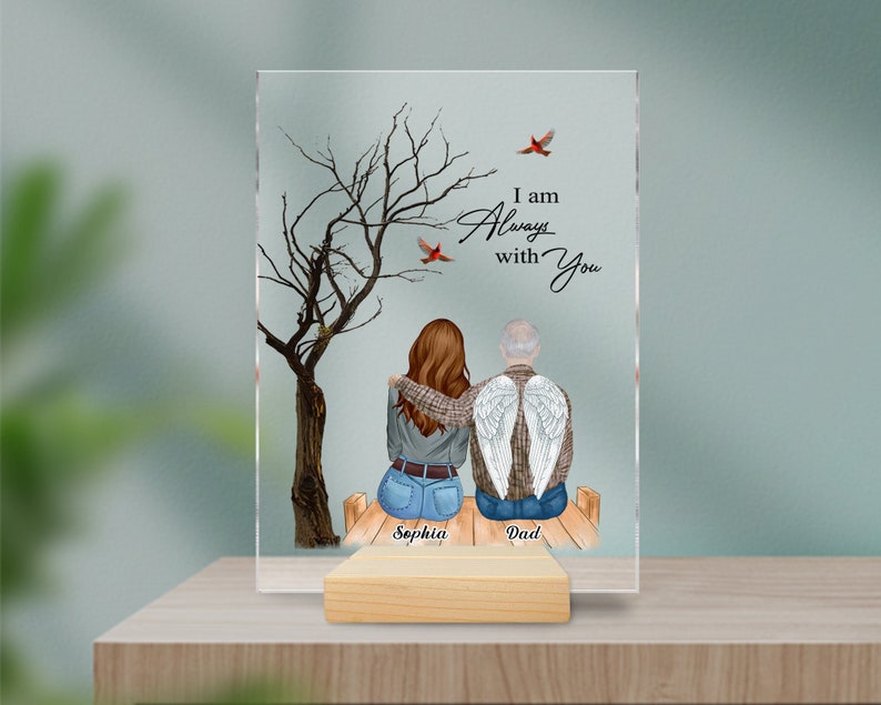 Personalized Dad Memorial Plaque Father Daughter Keepsake - Etsy