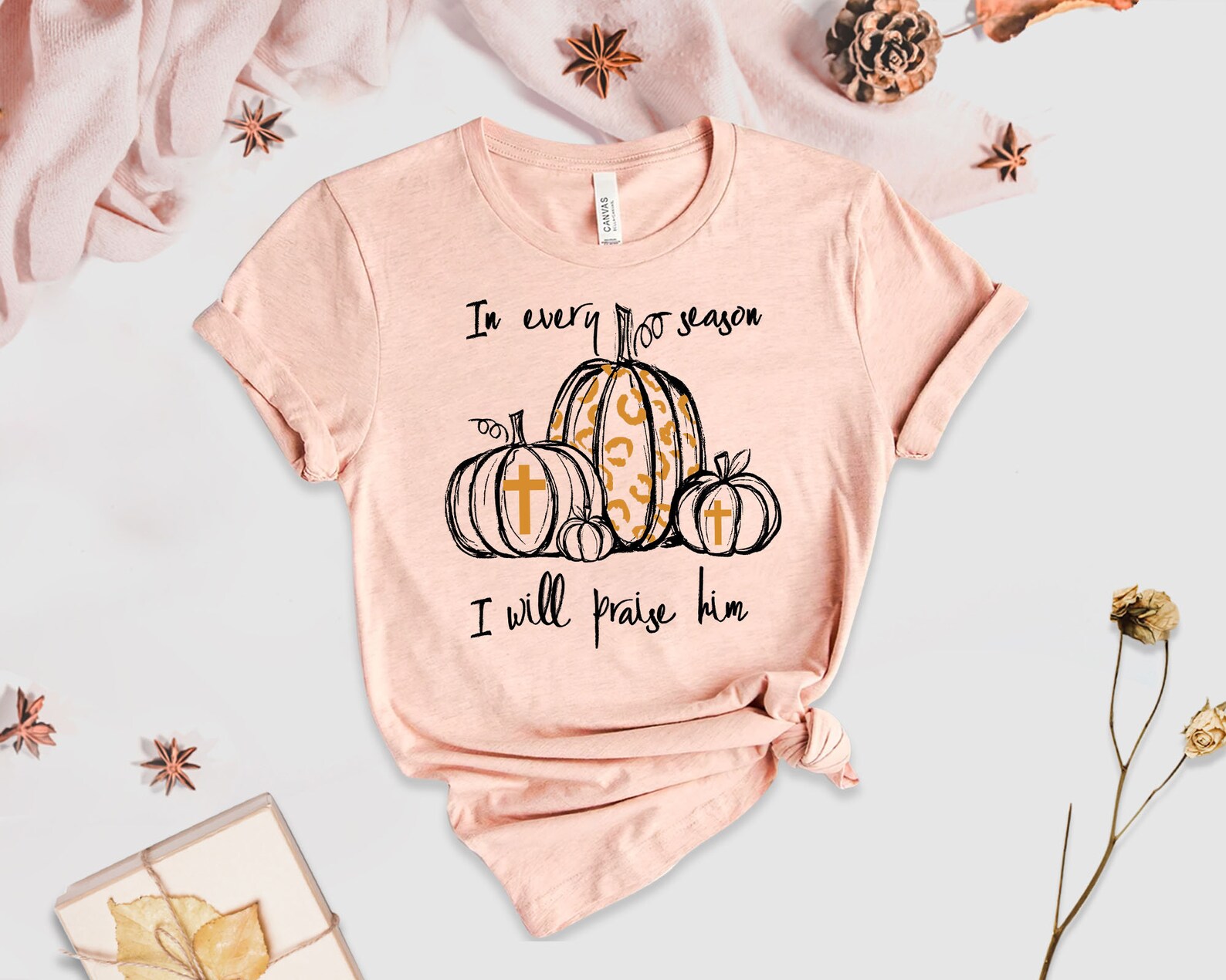 Fall Shirts for Women Christian Gifts for Her Pumpkin Shirt - Etsy