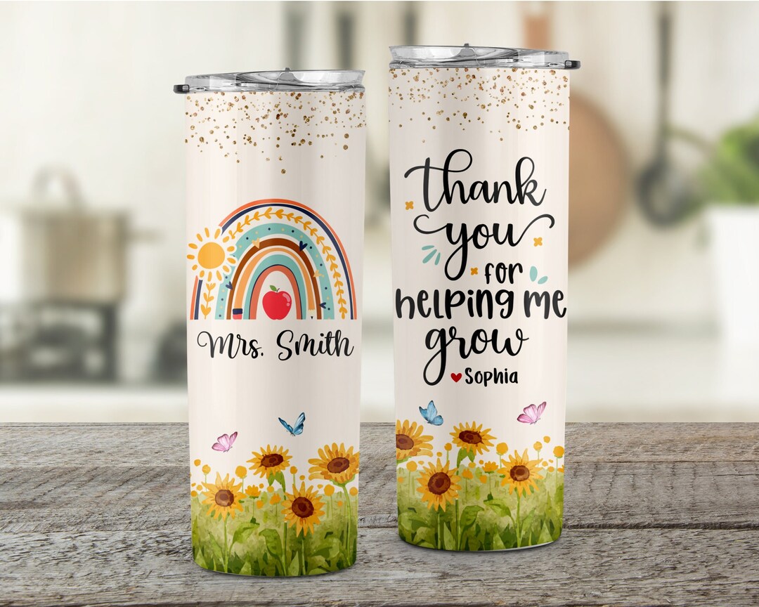 Teacher Gifts Personalized, Teacher Tumbler, Teacher Appreciation Gift ...