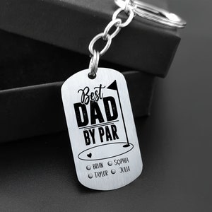 Personalized Dad Gifts, Best Dad by Par, Fathers Day Gifts for Golfer ...