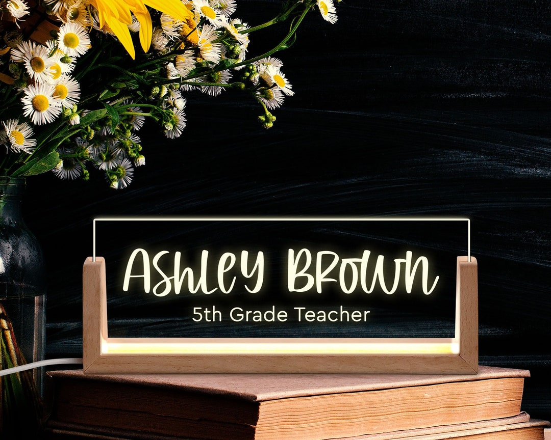 Teacher Name Sign, Teacher Gifts Personalized, Teacher Appreciation ...