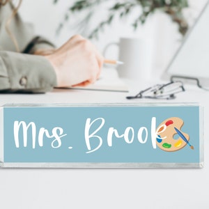 Teacher Desk Name Plate, Personalized Teacher Gifts, Teacher ...