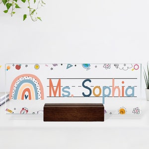 Teacher Gifts, Teacher Appreciation Gift, Teacher Desk Name Plate ...