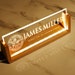 Personalized Desk Name Sign, Name Plate for Desk, Custom Company Logo ...