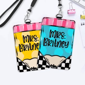 Personalized Teacher Back to School Gift, Custom Teacher Pencil ID Card ...