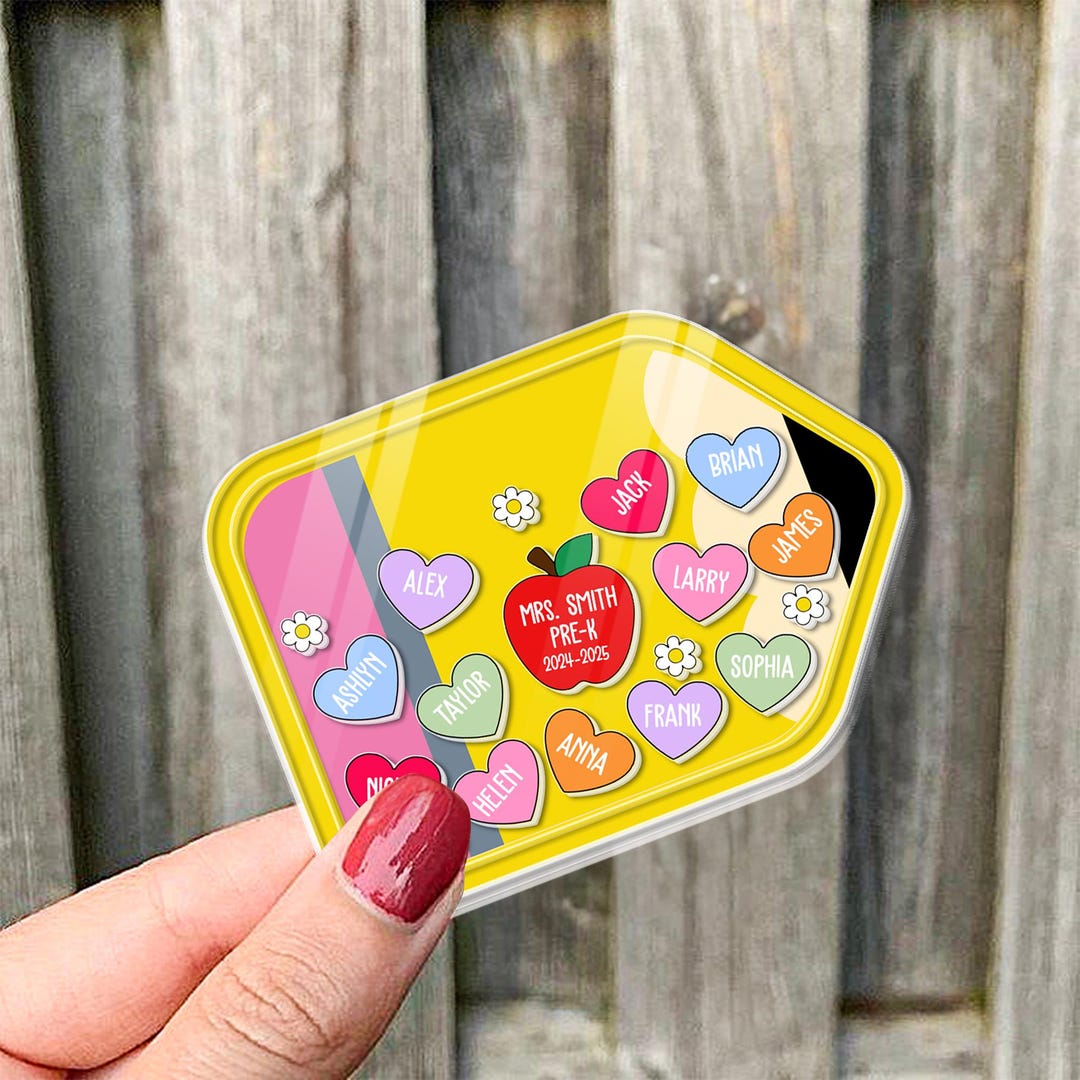 Custom Teacher Magnet, Personalized Teacher Gifts, Thank You Teacher ...