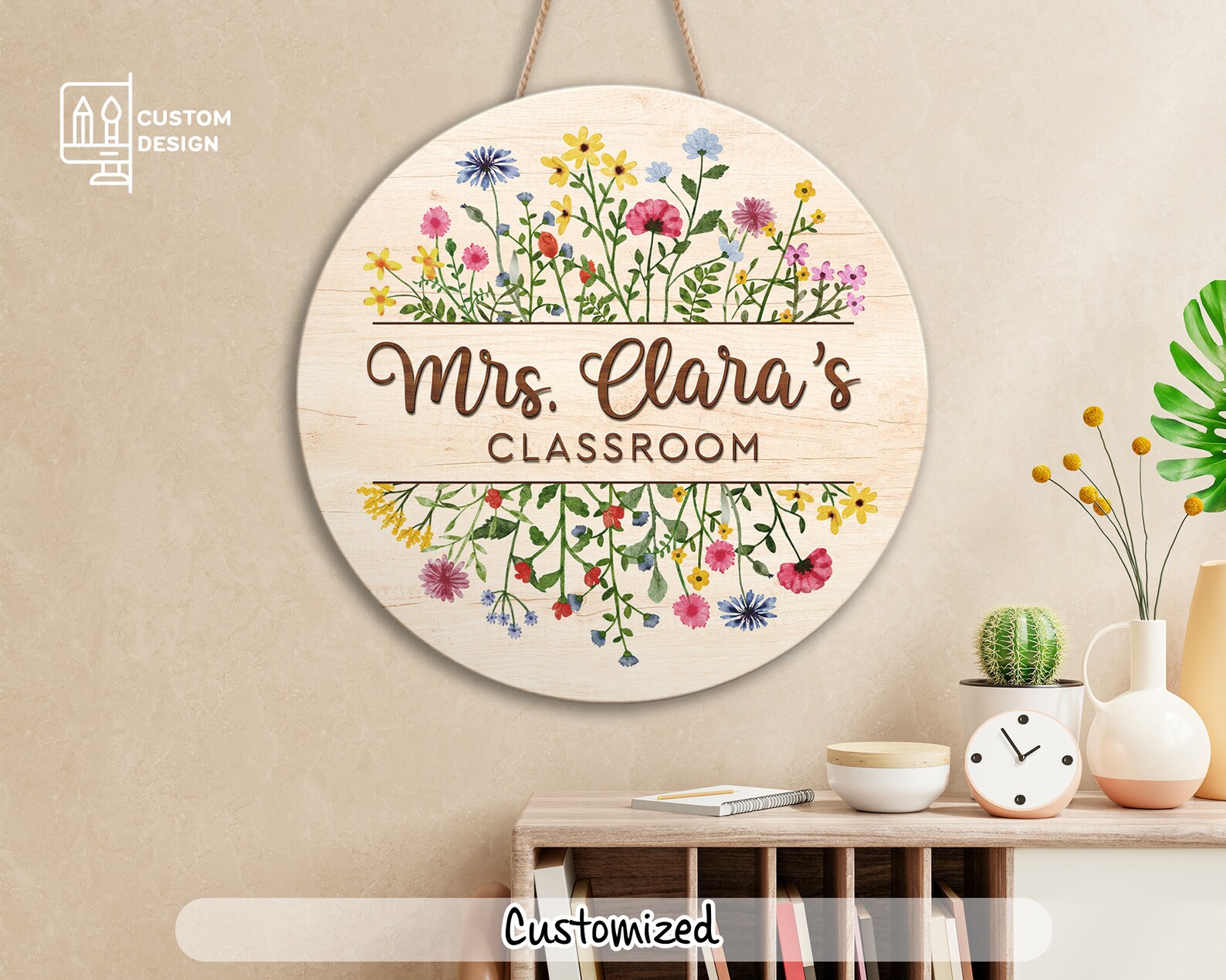 Personalized Teacher Door Sign Classroom Decor Back to - Etsy