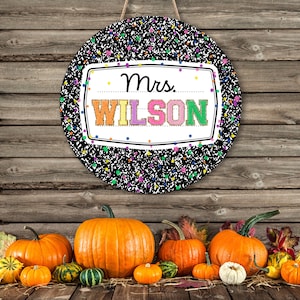 Personalized Teacher Sign, Cute Teacher Door Hanger, Back to School ...