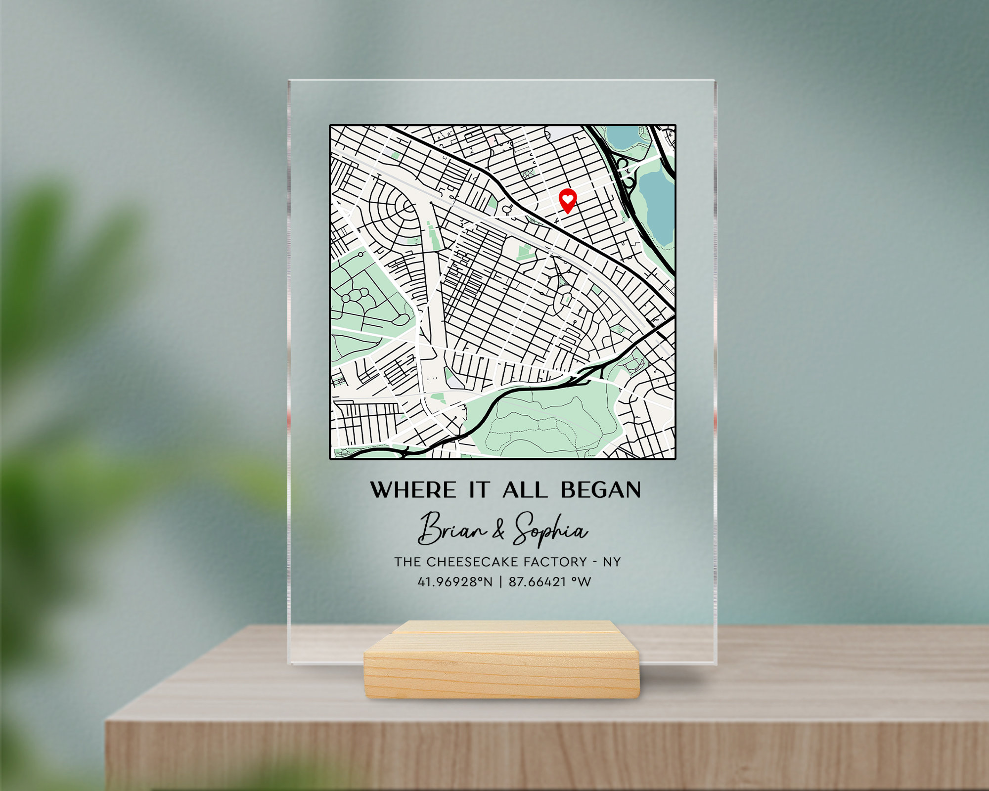 Custom Couple Map Plaque, Where It All Began, Anniversary Gifts ...
