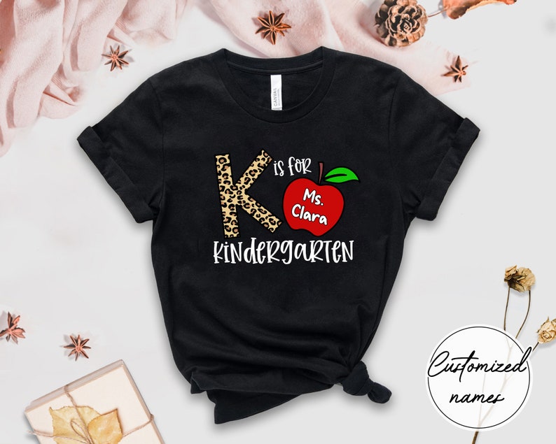 Kindergarten Teacher Shirt Personalized Teacher Shirts Funny - Etsy