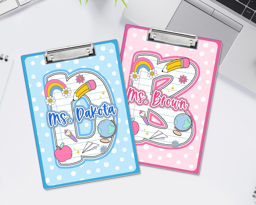 Personalized Teacher Clipboard, Custom Acrylic Clipboard With Teacher ...