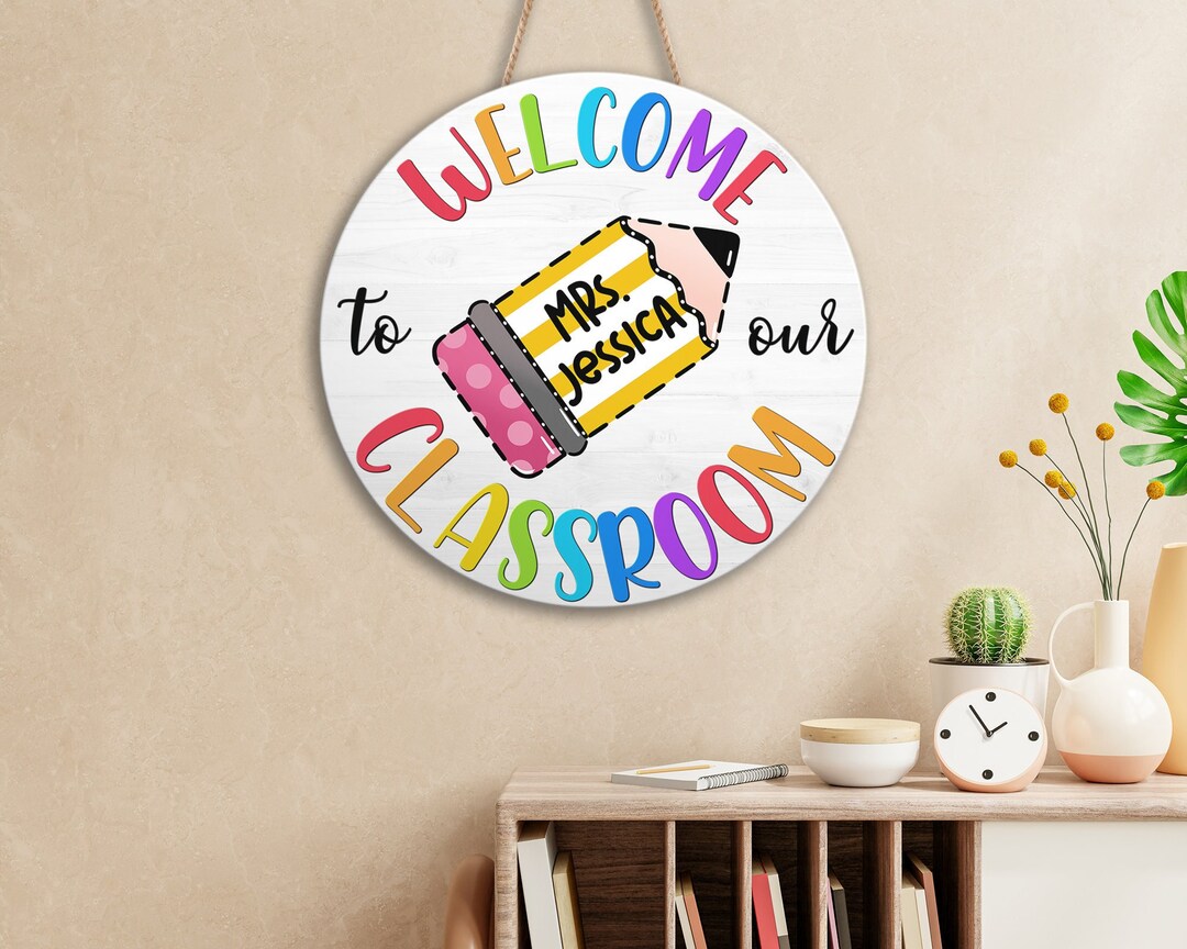 Personalized Teacher Sign, Teacher Gifts, Back to School, Classroom ...