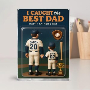 Personalized Fathers Day Gift for Dad, I Caught the Best Dad Baseball ...