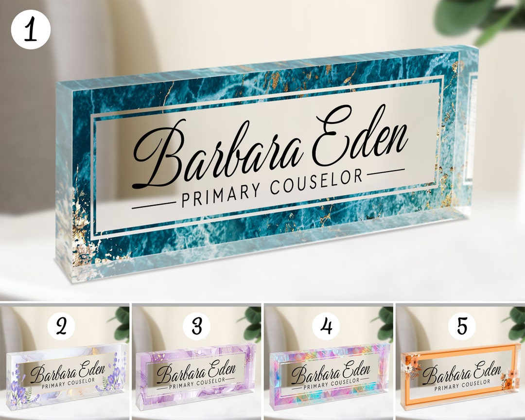 Custom Desk Name Plate, Desk Name Sign, New Job Gift, Personalized ...