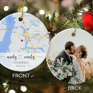 Personalized just married ornament store