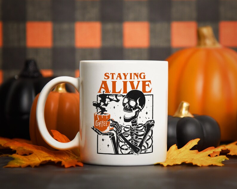 Halloween Mug Skeleton Mug Funny Coffee Mug Halloween Cups - Etsy