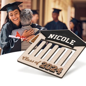 Class of 2024 Graduation Gift Money Holder Frame, Personalized 3D ...