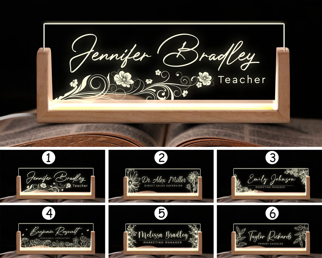 Custom Desk Name Plate, Office Decor, Personalized Desk Name Sign, Gift ...