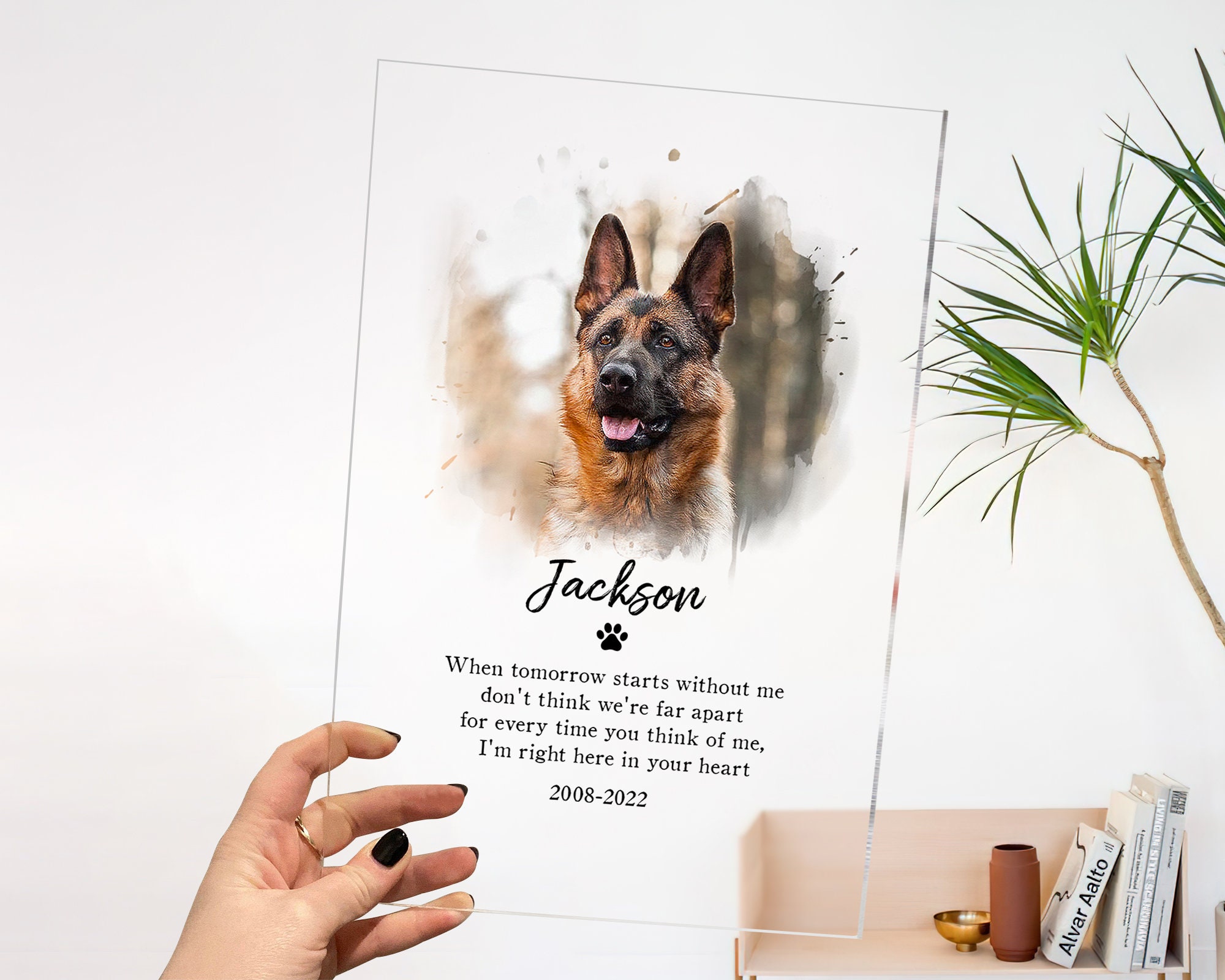 Dog Memorial Ornament Custom Dog Photo Ornament Pet Memorial - Etsy