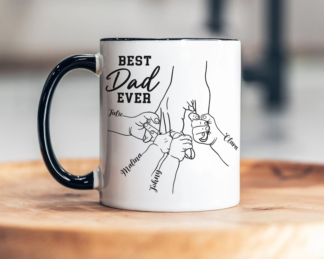 Personalized Dad Mug, Fathers Day Gifts, Best Dad Ever Mug, Funny Dad ...