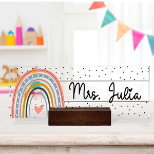 Personalized Teacher Gifts, Cute Teacher Sign, Gifts for Teacher Women ...