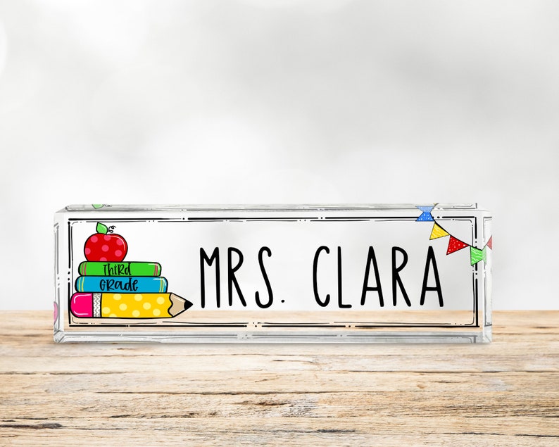 Custom Teacher Name Sign Personalized Gift for Teacher Women - Etsy