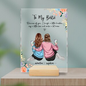 Custom Friend Plaque, Best Friend Gift Personalized, Birthday Gifts for ...