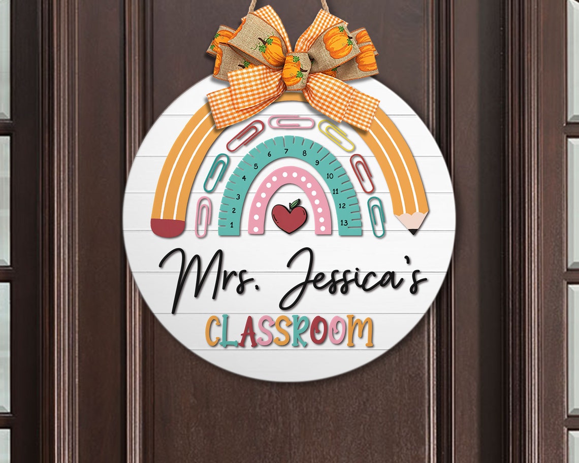 Personalized Teacher Door Sign Classroom Decor Teacher Door - Etsy