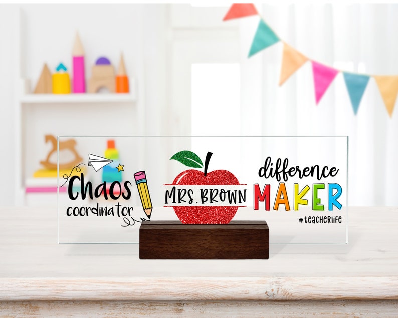 Teacher Appreciation Gifts, Custom Teacher Sign, Personalized Gifts for ...